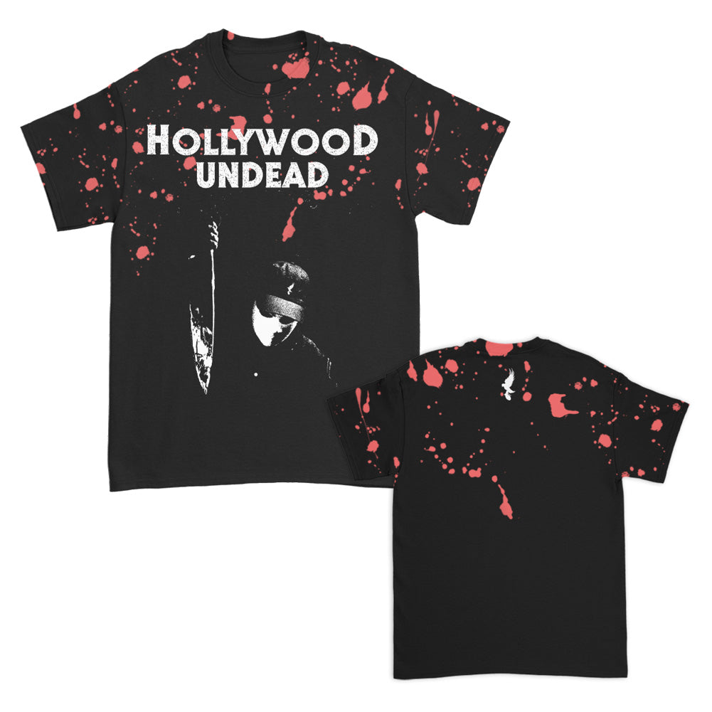 Hollywood Undead (Horror Blood Splatter Dye) T-Shirt – Hollywood Undead ...